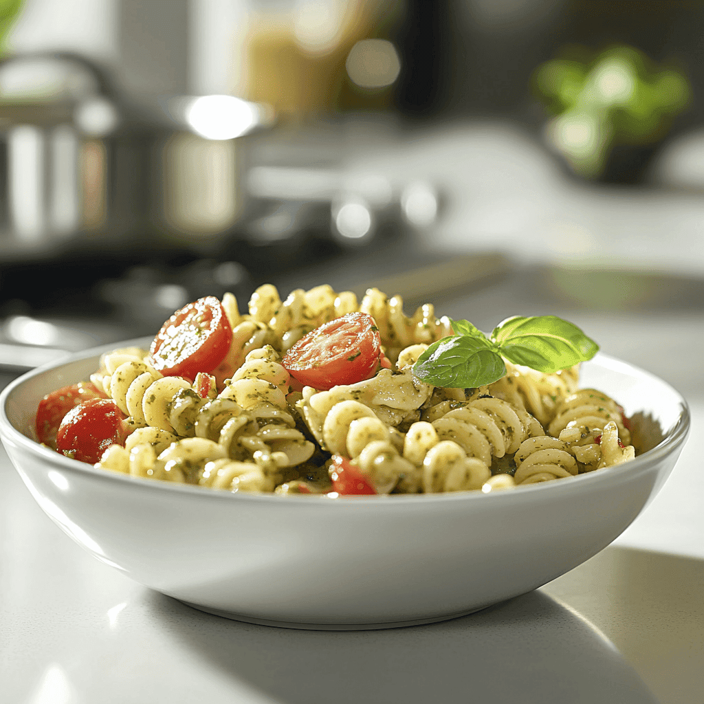 Creamy Pesto Pasta Salad Recipe