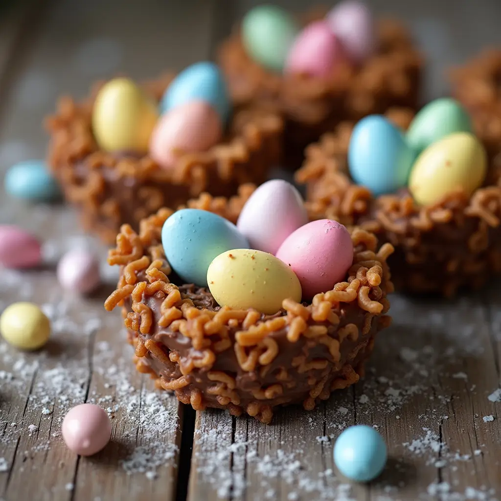 Easter Bird Nests Cookies