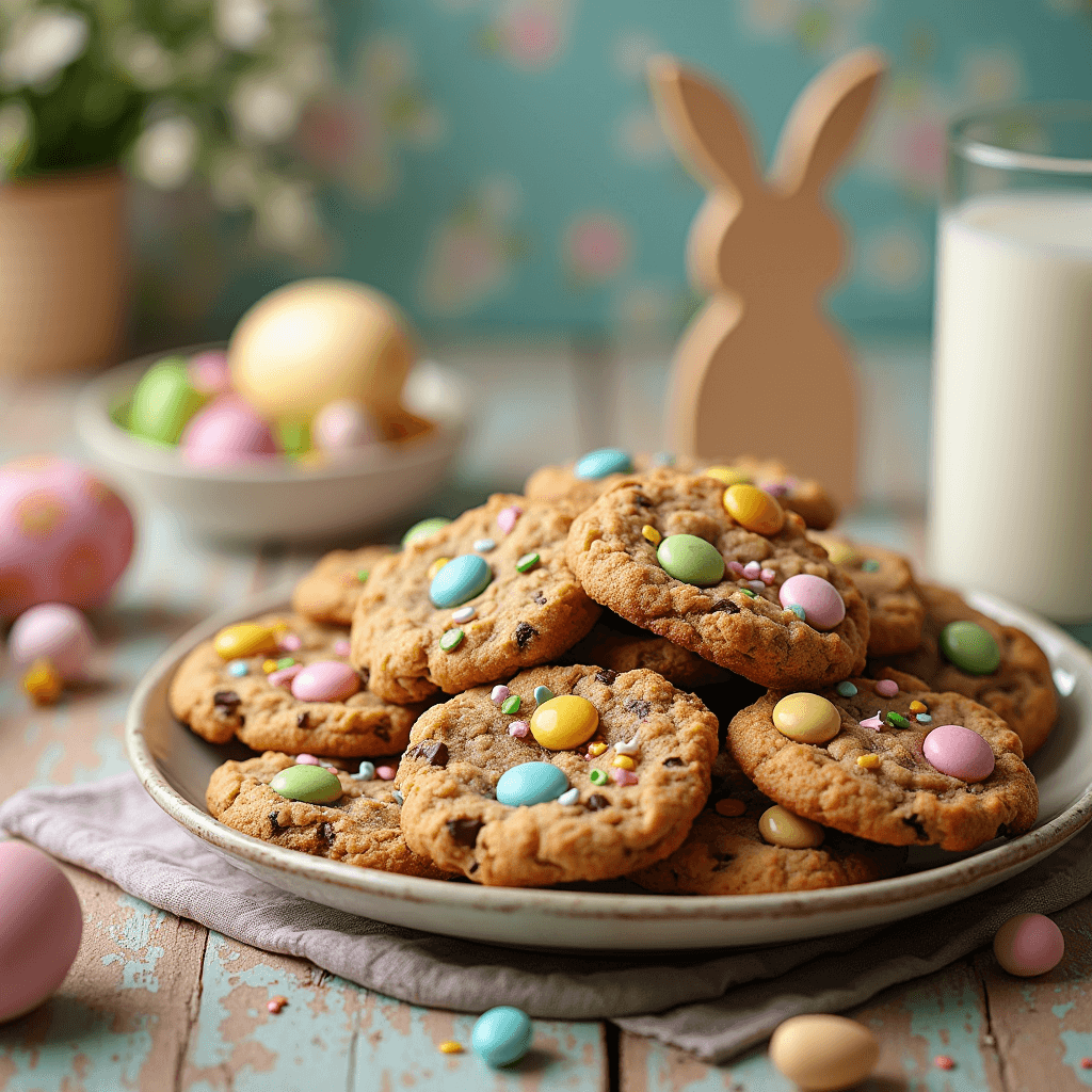 The BEST Easter Chocolate Chip Cookies