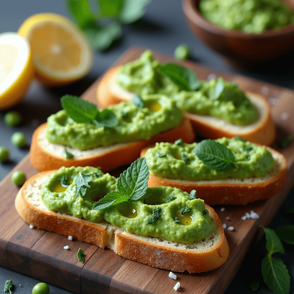 Spring Pea and Mint Crostini: A Fresh and Flavorful Appetizer