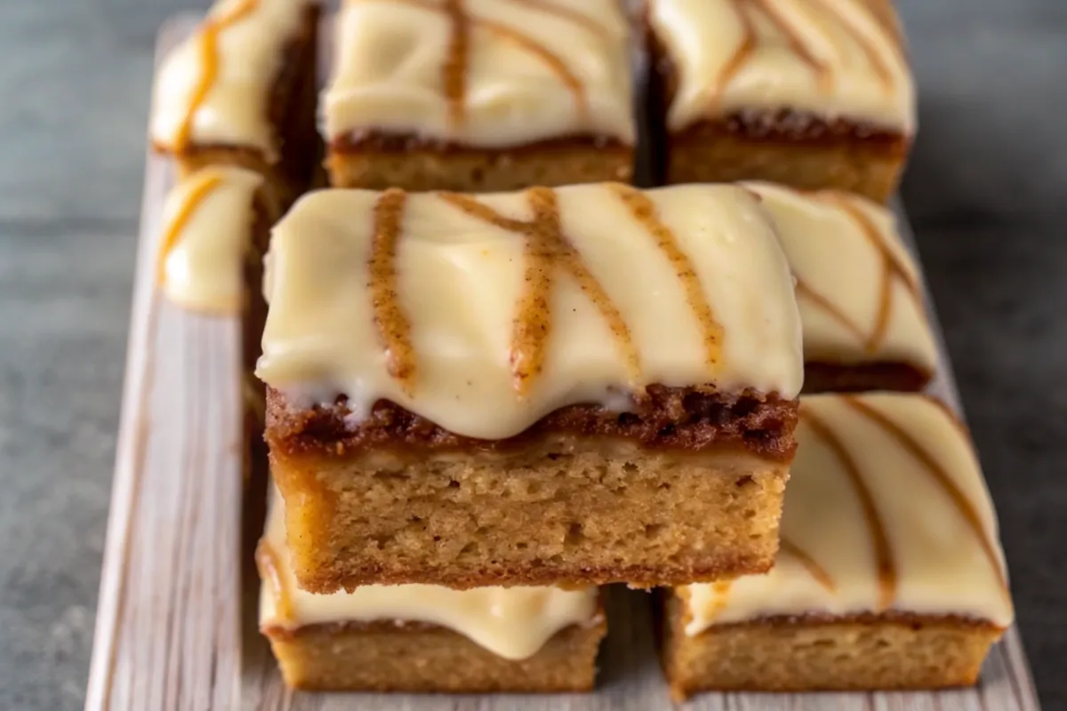 How to Make Cinnamon Roll Blondies