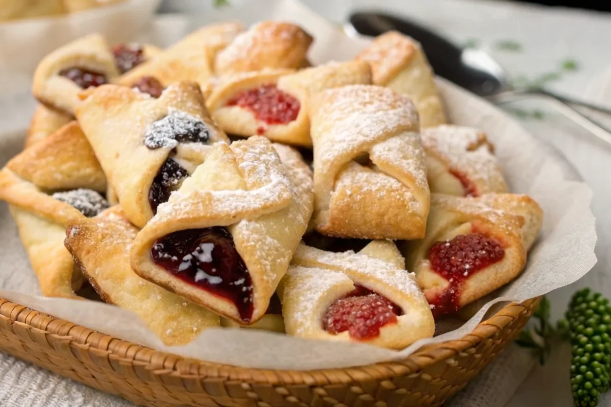 How to Make Delicious Delco Rugelach Mini-Kifli Cookies Raspberry