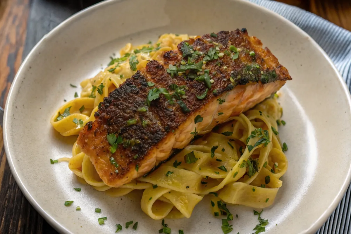 How to Make Herb Roasted Salmon with Pasta