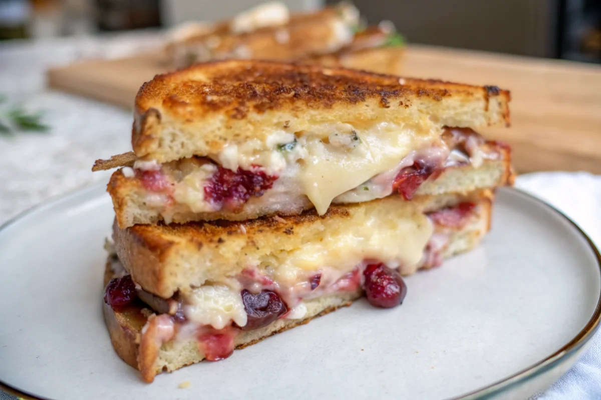 How to Make High Protein Toasties with Brie, Cranberry, and Turkey