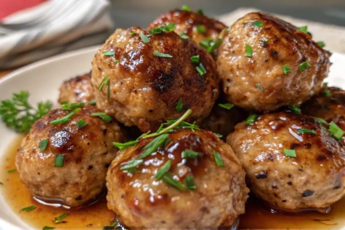 Honey-Garlic Chicken Meatballs (Holiday Style)