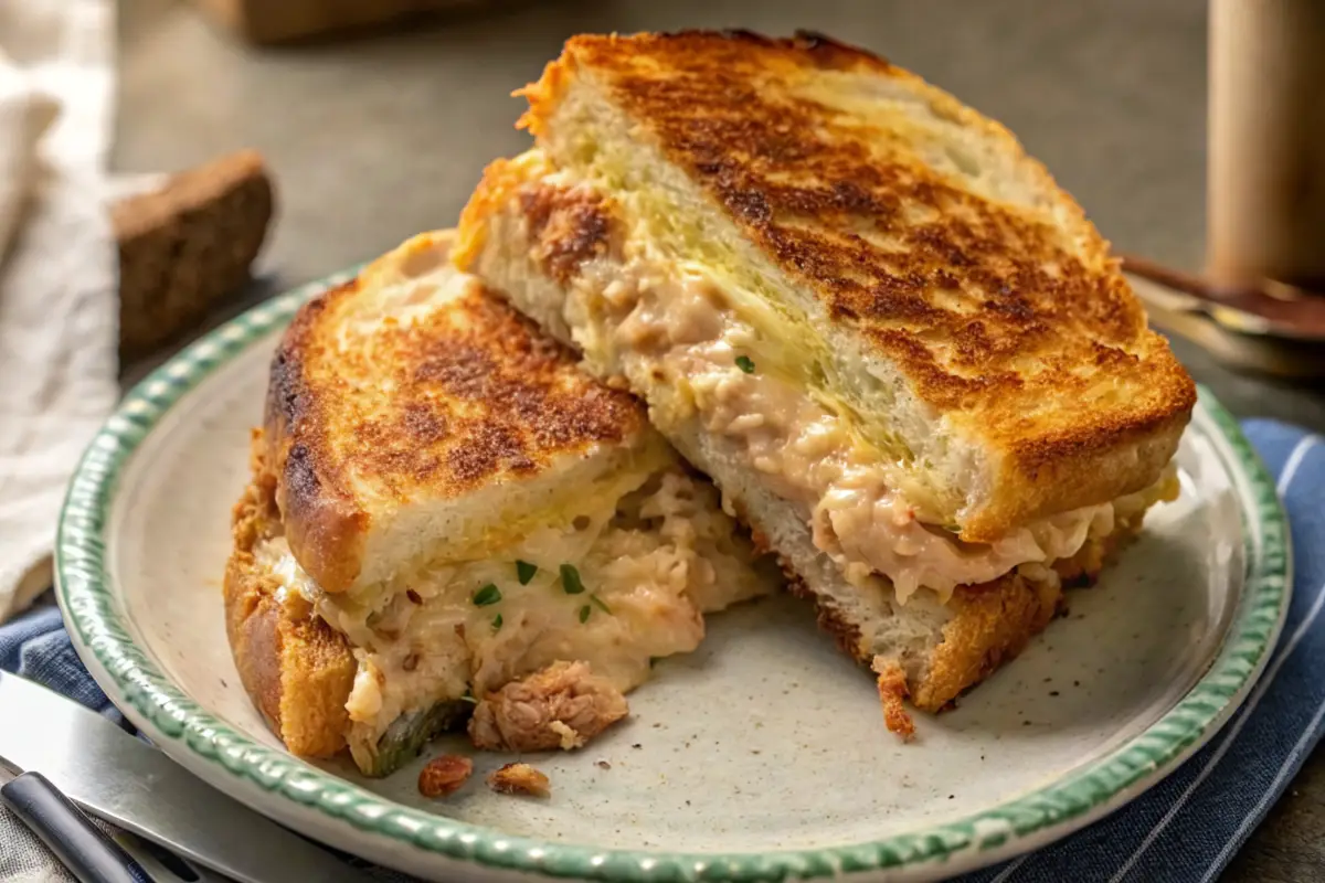 Crispy Golden Tuna Melt with Ultra-Creamy Filling (Easy Recipe)