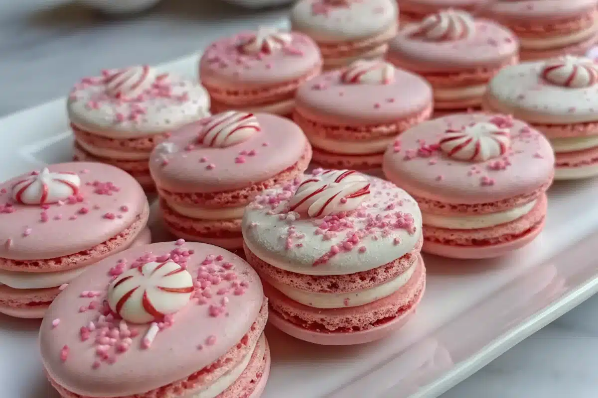 Pink Peppermint Macarons – A Holiday Favorite Dessert Recipe